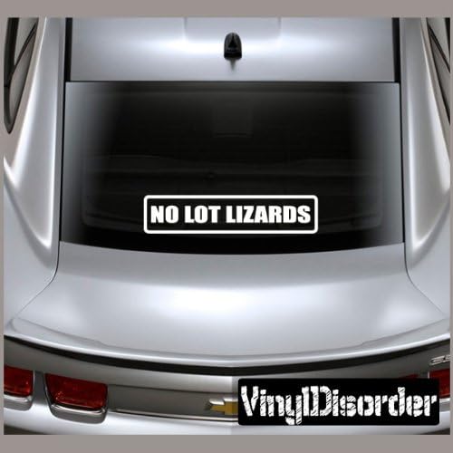 Amazon.com - No lot lizards Bumper Sticker Wall Decal - Vinyl Decal ...