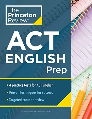 Amazon.com: Princeton Review ACT English Prep: 4 Practice Tests ...