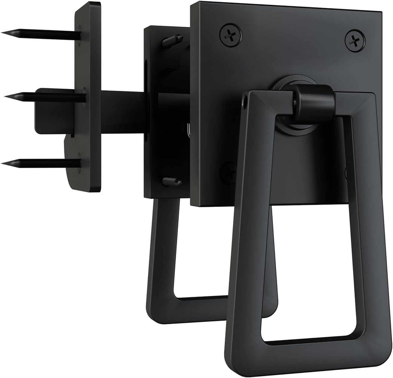 Sdstone Double Side Gate Latch, Heavy Duty Gate Latches,Black Gate ...