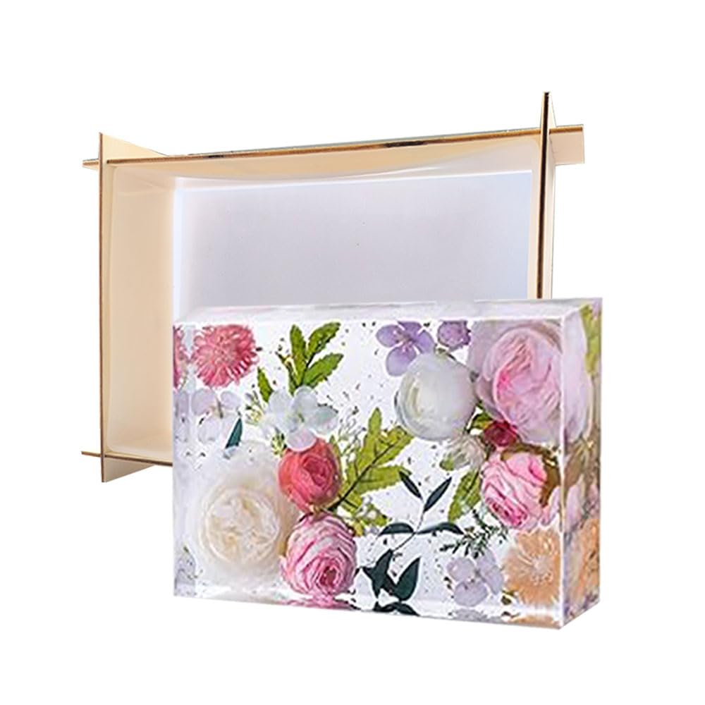 Amazon.com: BIGEBO Large Rectangular Resin Silicone Mold, 7.8 inch ...