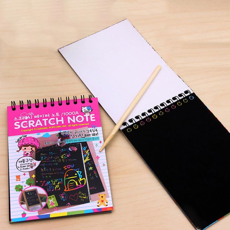 Rainbow Scratch Book for Kids - Scratch Paper for Arts and Crafts Magic ...