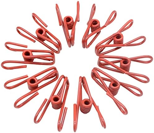 Amazon.com: 30 Pcs 2 Inch Red Chip Clips, PVC Coated High Elasticity ...