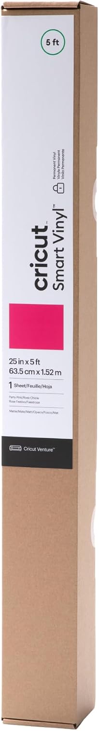 Amazon.com: Cricut Smart Vinyl– Permanent - Party Pink (25 in x 5 ft ...