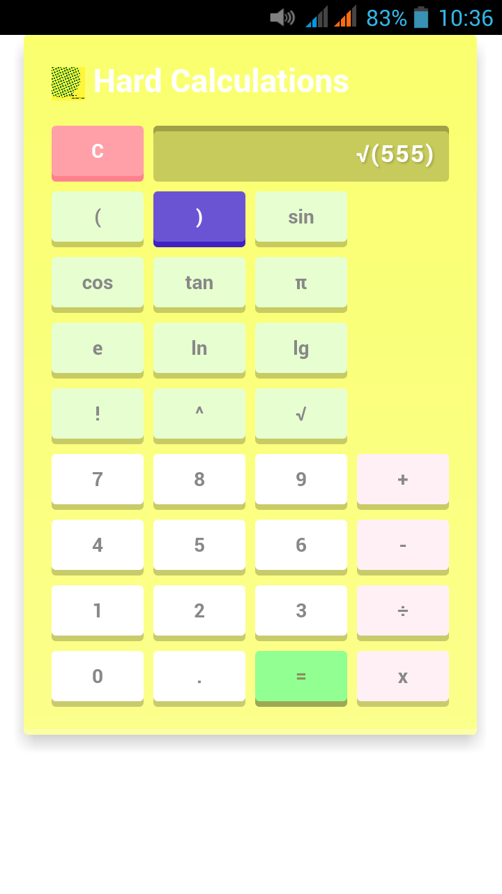 Hard Calculations - App on the Amazon Appstore