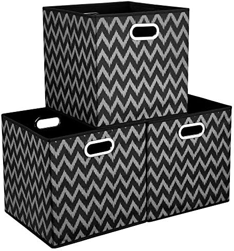 Amazon.com: Amazon Basics Collapsible Cube Storage Organizer Bins, 6 ...