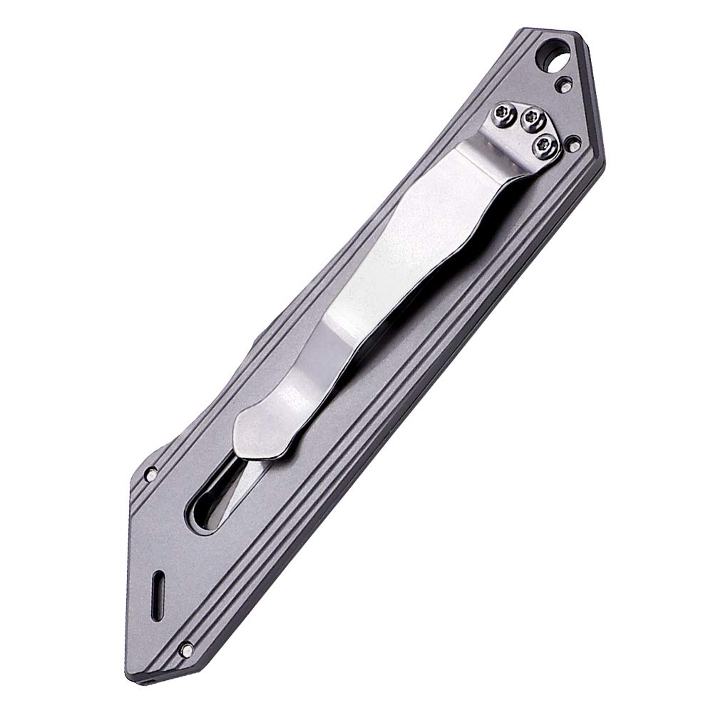 Buy TACRAY Titanium Box Cutter Knife, Multi-Functional Pocket Knife ...