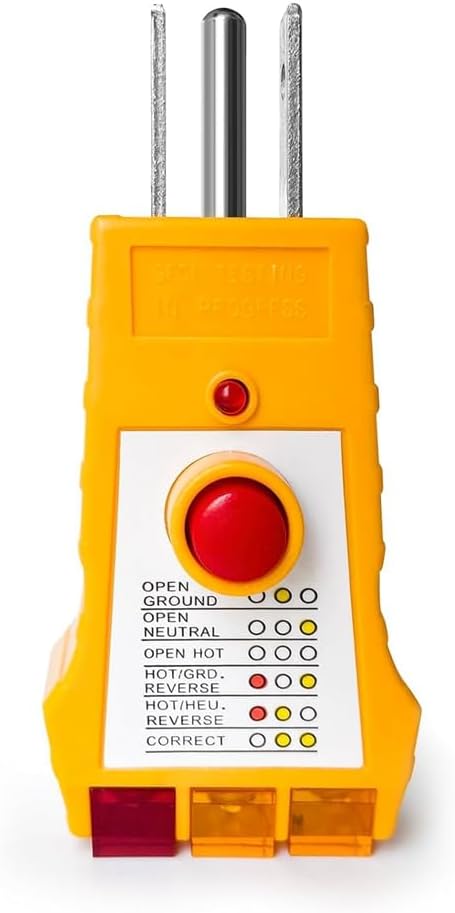 Roundsky Outlet Tester for Grounding Products, Outlet Tester with GFCI ...