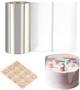 Cyimi Cake Collars 6 x 394inch, Transparent Cake Rolls, Acetate Cake ...