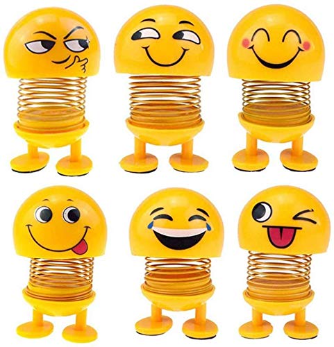 SYSTEM BREAKER 0 0 6 Smiley Spring Doll, Cute Emoji Bobble Head Dolls ...