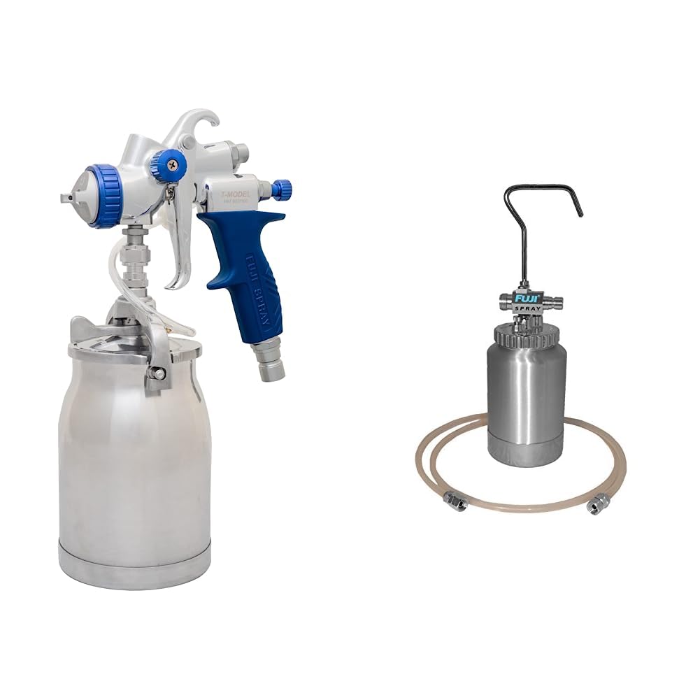 Fuji Spray 5070 T70 Spray Gun and Fuji Spray 5432 2Qt Pressure Pot ...
