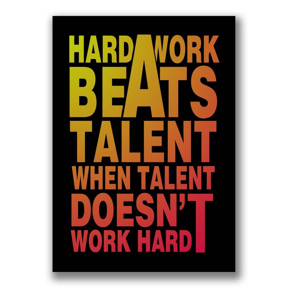 Hard Work Motivational Poster