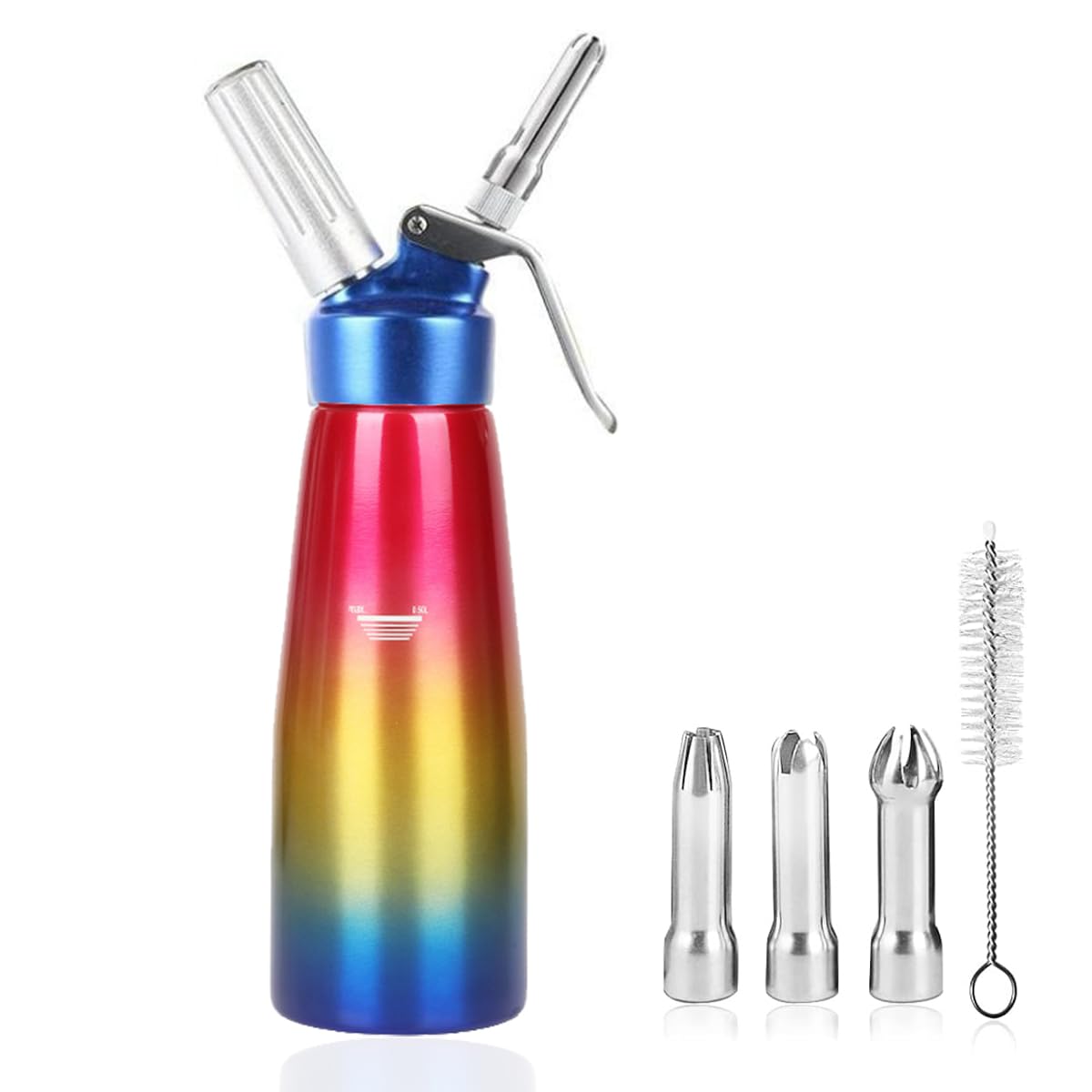 Snapklik.com : Professional Aluminum Whipped Cream Dispenser, Leak-Free ...