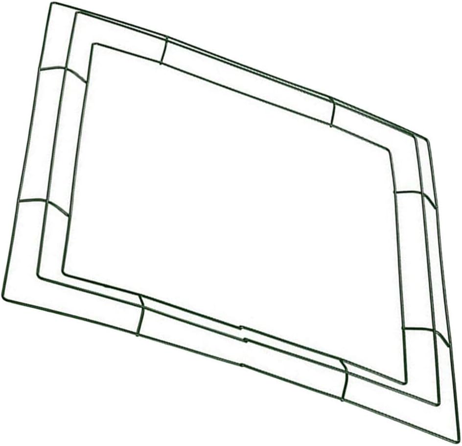 Amazon.com: Luxshiny Wire Square Wreath Frame Metal Wire Frame Form DIY ...