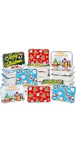 Amazon.com: WorldBazaar Christmas Aluminum Food Containers 36PCS ...