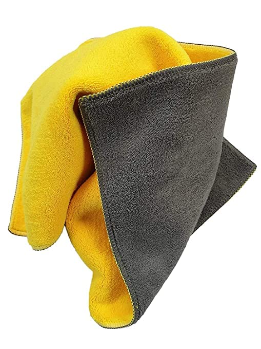 CARTMAN Microfiber Lint Free Double Layered 900 GSM Cleaning Dusting ...