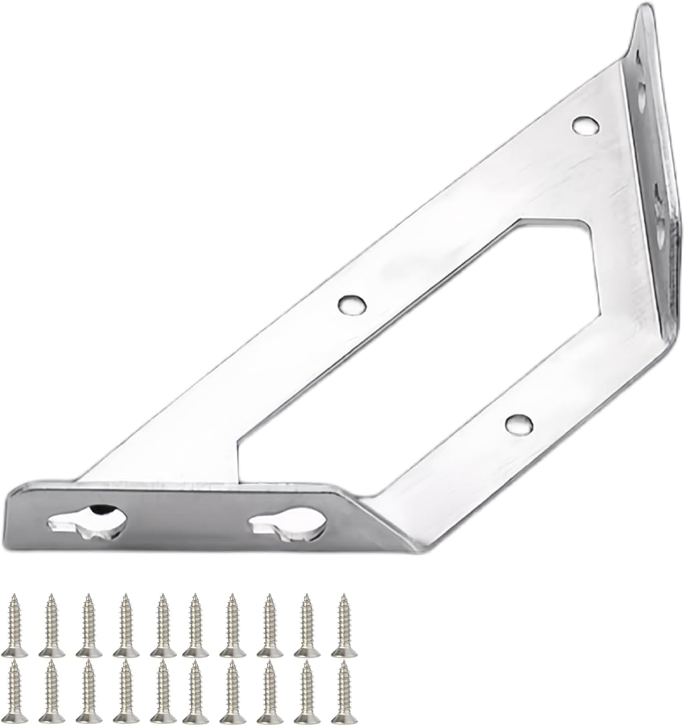 Amazon.com: 4PCS Trapeziform Angle Brackets， Stainless Steel ...