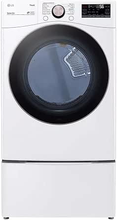 Amazon.com: LG DLEX4000W 7.4 CF Ultra Large Capacity Electric Dryer w ...