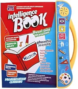 Kids Intelligence E-Book with Sound, Learning Toy for ABC, Numbers ...