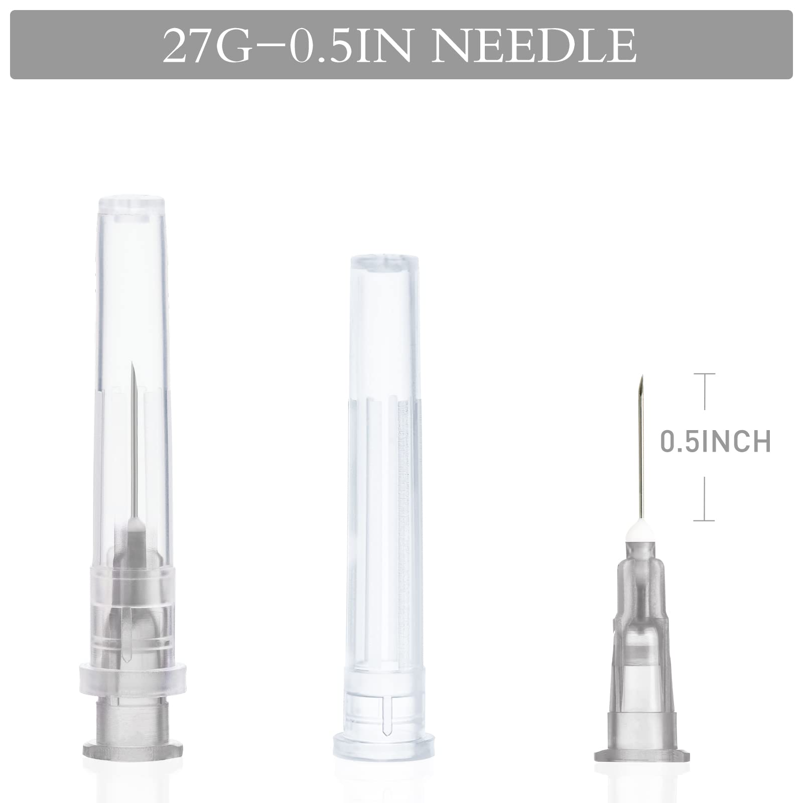 Snapklik.com : 27 Luer Lock 0.5 In Laboratory Tools Pack Of 100