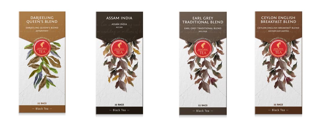 JULIUS MEINL Tea Bags | Black Tea Combo Pack | Imported Tea Bags | 4 ...