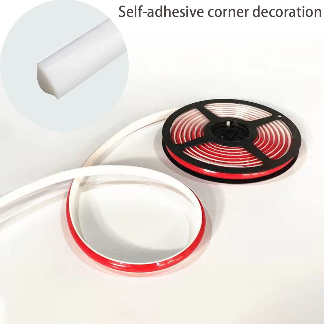 Snapklik.com : Lcxecnw Flexible Quarter Round Molding Self Adhesive ...