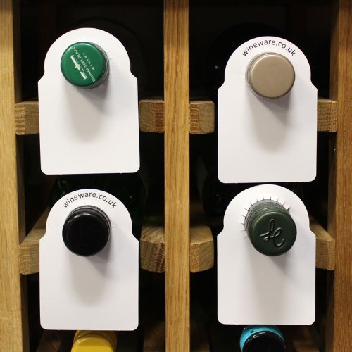 Wine Bottle Neck Tags/Labels for Cellar Organisation - Card - Pack of ...