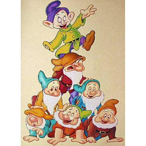Amazon.com: DIY 5D Diamond Art by Number Kits, Seven Dwarfs Cute Dwarfs ...