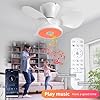 Amazon.com: Smart Wifi Flush Mount Ceiling Fan With Lights,Bluetooth ...