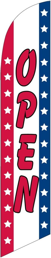 Amazon.com : Newwiee 4 Pcs Now Open Flags for Businesses, 5 ft Tall Now ...