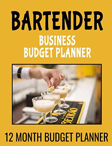 Amazon.com: Bartender Business Budget Planner: 8.5" x 11" Professional ...