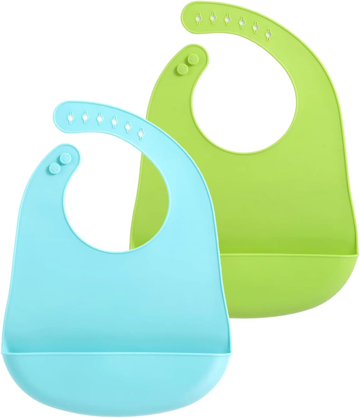 Amazon.com: PandaEar Set of 3 Silicone Baby Bibs Waterproof, Soft ...