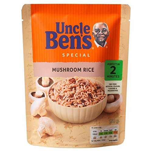 Amazon.com : Uncle Ben's Special Mushroom Microwave Rice 250g - Pack of ...