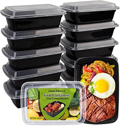 Amazon.com: Meal Prep Containers Reusable 48oz- Meal Prep Bowls with ...