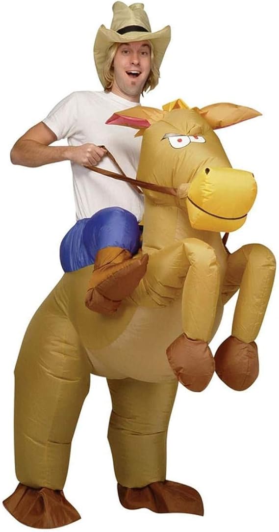 AirSuits Inflatable Horse and Cowboy Fancy Costume Dress Suit : Amazon ...