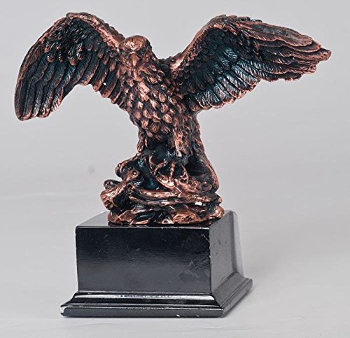 StealStreet SS-BA-C009B 7" Small Copper Color Eagle with Black Base ...