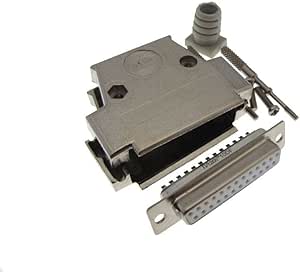 Amazon.com: DB25 Female D-Sub Connector w/Two Piece Backshells Hoods ...