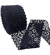 Amazon.com: Beige Lace Ribbon 12 Yards Cotton Sewing Lace Trim Crochet ...