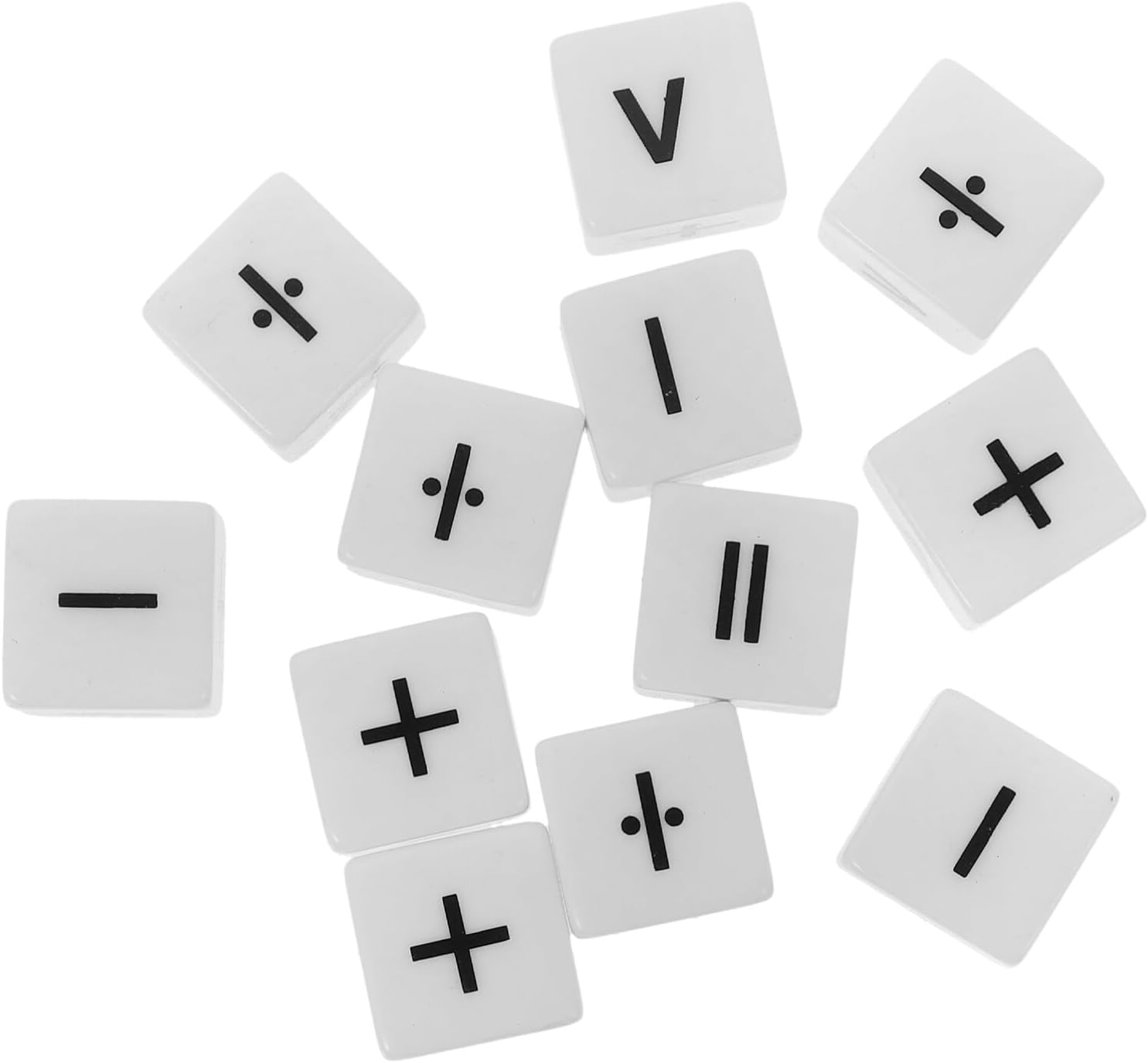 Amazon.com: Role Playing Dice 12pcs Math Operators Dice Math Teaching ...