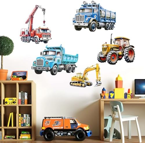Amazon.com: Car Wall Stickers for Boys Bedroom: Baby Nursery Playroom ...