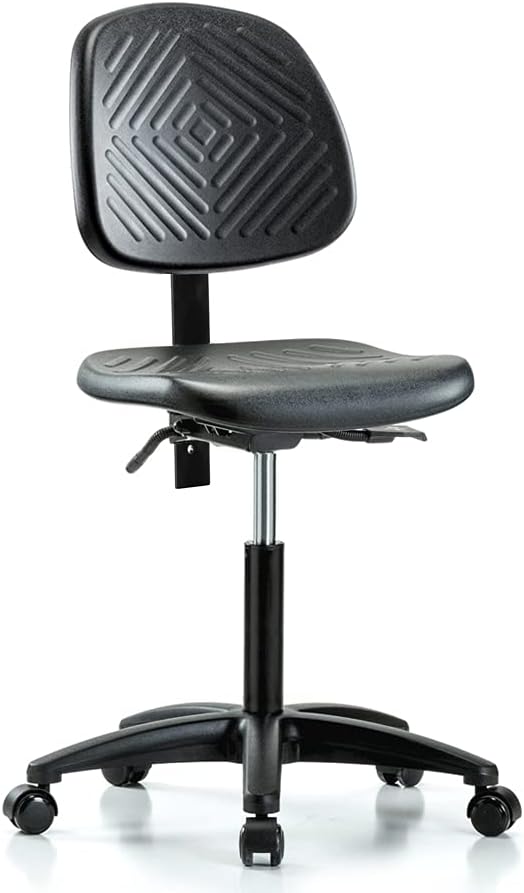 Amazon.com: Perch Ergonomic Industrial Chair with Large Back for Carpet ...