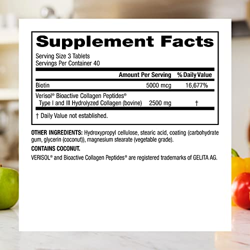 Webber Naturals Collagen30 with Biotin, 2,500 mg of Bioactive Collagen ...