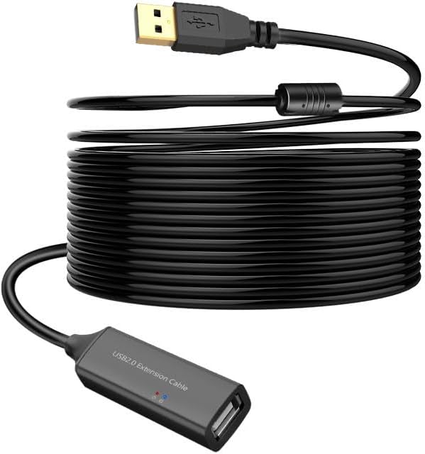TEKERA Active USB 2.0 Long Extension Cable, 10m USB A Male to A Female ...