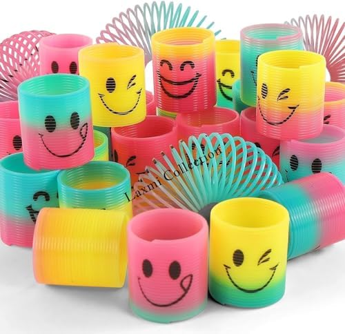 Laxmi Collection 20 Pcs Spring Rainbow Magic Fidget Mini Coil Springs ...