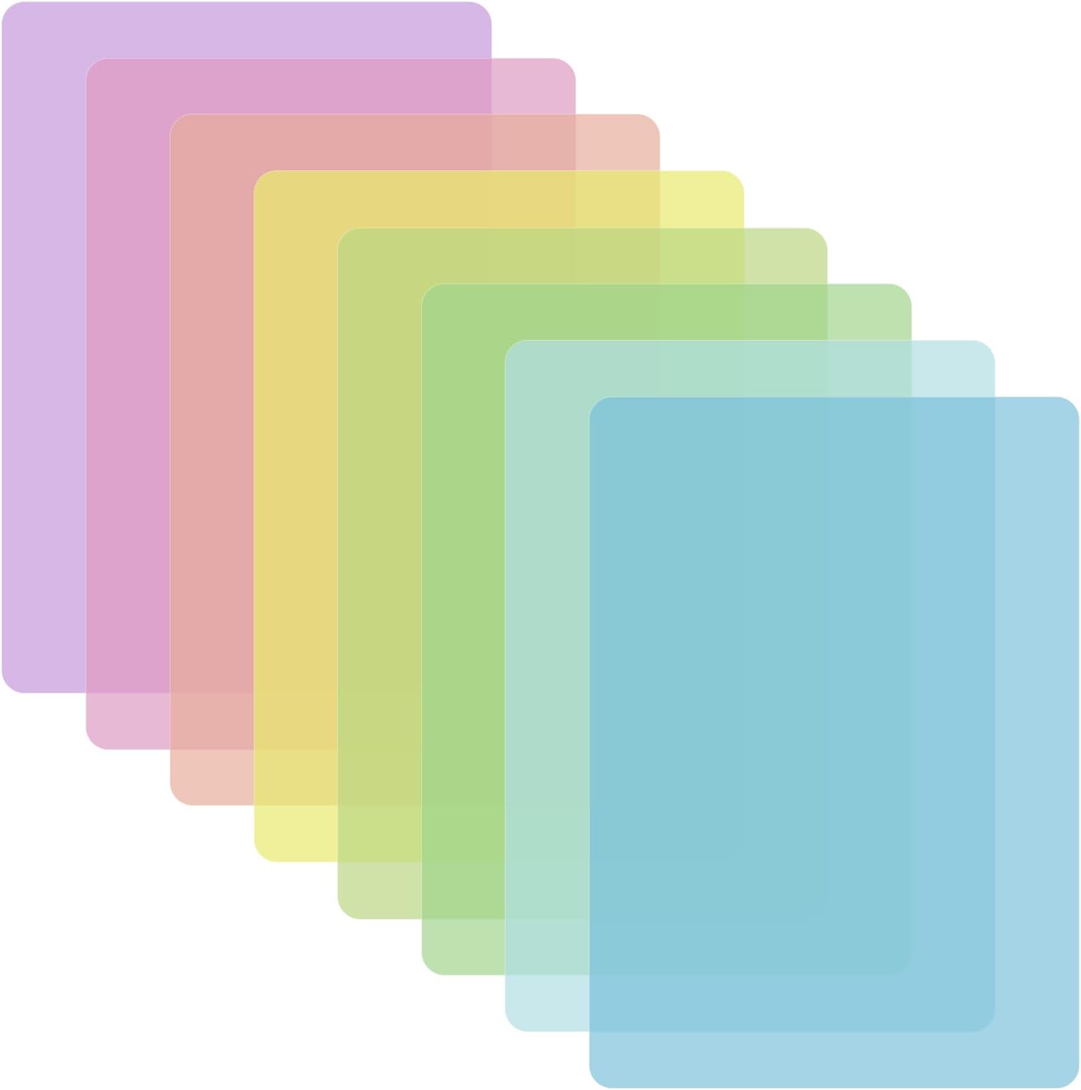 Zocipro Dyslexia Overlays, 8Pcs A4 Coloured Overlays Aids for Reading ...