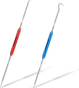 Amazon.com: Pretwad Double Pointed Scriber 2PCS Metal Scribe Tool Hook and Pick Set Puller ...
