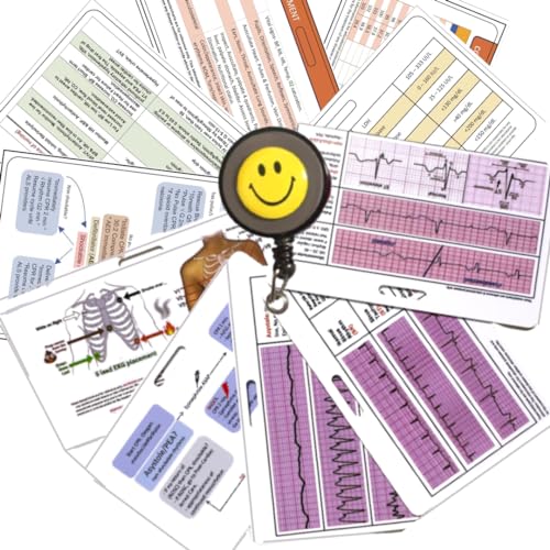 Snapklik.com : 12 Pcs- EMT/Paramedics/EMS Badge Reference Card - CPR ...