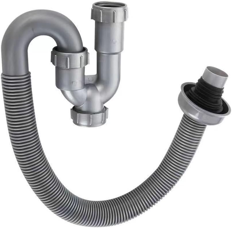 Flexible Waste Pipe, Basin U-shaped Drain Pipe Washbasin Sink Sewer ...