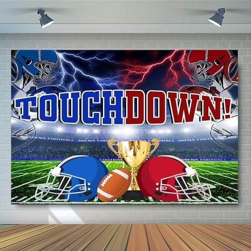 Amazon.com : GKLEASG Football Touch Down Backdrop, 7x5ft Football Field ...