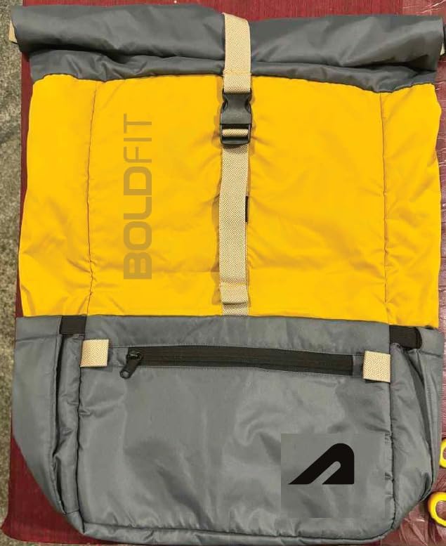 Boldfit Rolltop Bags for Mens 45+ Ltrs Unfolded Backpack for Men Travel ...