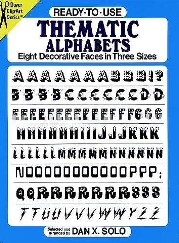 Ready-to-Use Thematic Alphabets: Eight Decorative Faces in Three Sizes ...